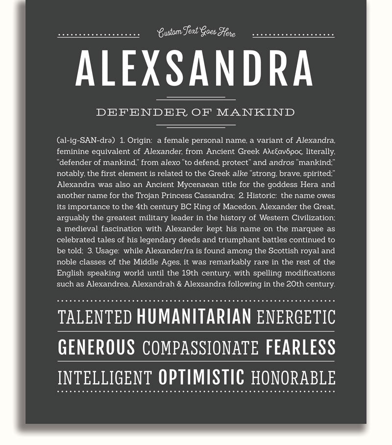Alexsandra | Name Art Print – Name Stories
