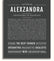 Alexzandra | Name Art Print – Name Stories