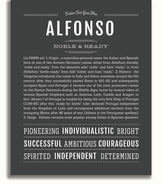 Alfonso | Name Art Print – Name Stories