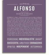 Alfonso | Name Art Print – Name Stories