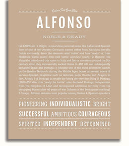 Alfonso | Name Art Print – Name Stories