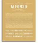 Alfonso | Name Art Print – Name Stories