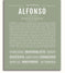 Alfonso | Name Art Print – Name Stories