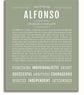 Alfonso | Name Art Print – Name Stories