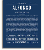 Alfonso | Name Art Print – Name Stories
