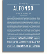 Alfonso | Name Art Print – Name Stories