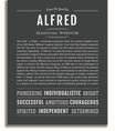Alfred Personalized Name Meaning Art Prints – Name Stories