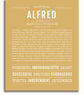 Alfred Personalized Name Meaning Art Prints – Name Stories