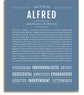Alfred Personalized Name Meaning Art Prints – Name Stories