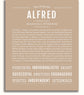Alfred Personalized Name Meaning Art Prints – Name Stories
