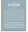 Alfredo | Name Art Print – Name Stories