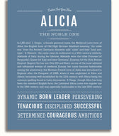 Alicia | Name Art Print – Name Stories