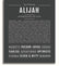 Alijah | Name Art Print – Name Stories