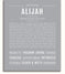 Alijah | Name Art Print – Name Stories