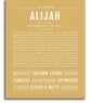 Alijah | Name Art Print – Name Stories