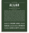 Alijah | Name Art Print – Name Stories