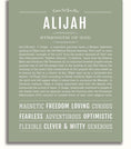 Alijah | Name Art Print – Name Stories
