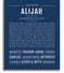 Alijah | Name Art Print – Name Stories