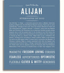 Alijah | Name Art Print – Name Stories