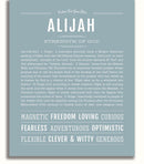 Alijah | Name Art Print – Name Stories