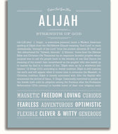 Alijah | Name Art Print – Name Stories
