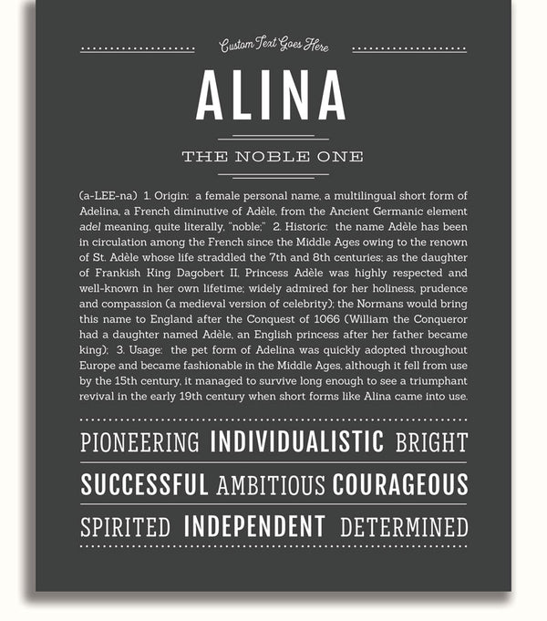 Alina | Name Art Print – Name Stories