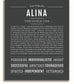 Alina | Name Art Print – Name Stories