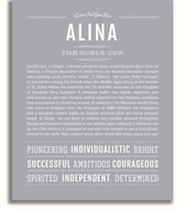 Alina | Name Art Print – Name Stories