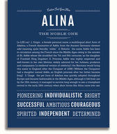 Alina | Name Art Print – Name Stories