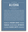 Alisha | Name Art Print – Name Stories