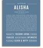 Alisha | Name Art Print – Name Stories