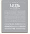 Alissa | Name Art Print – Name Stories