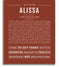 Alissa | Name Art Print – Name Stories