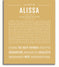 Alissa | Name Art Print – Name Stories