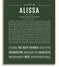 Alissa | Name Art Print – Name Stories