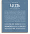 Alissa | Name Art Print – Name Stories