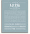 Alissa | Name Art Print – Name Stories
