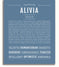 Alivia Personalized Name Meaning Art Prints – Name Stories