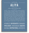 Aliya | Name Art Print – Name Stories