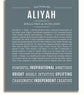 Aliyah | Name Art Print – Name Stories