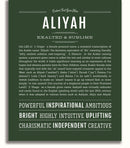 Aliyah | Name Art Print – Name Stories