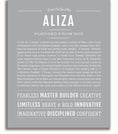 Aliza | Name Art Print – Name Stories