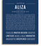Aliza | Name Art Print – Name Stories