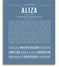 Aliza | Name Art Print – Name Stories