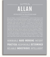 Allan | Name Art Print – Name Stories