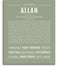Allan | Name Art Print – Name Stories
