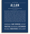 Allan | Name Art Print – Name Stories