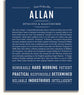 Allan | Name Art Print – Name Stories