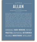 Allan | Name Art Print – Name Stories
