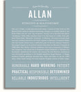 Allan | Name Art Print – Name Stories